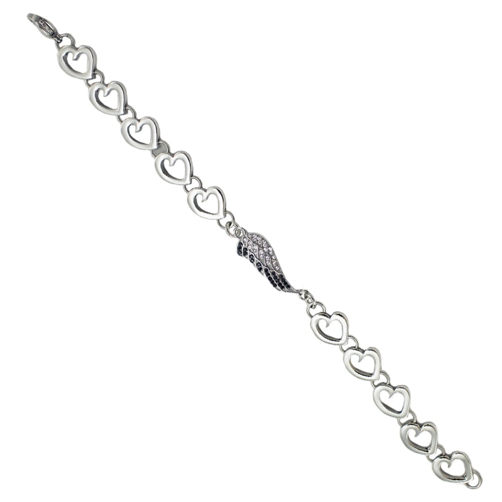 Shields of Strength - Women's "Love Angels" Wing Bracelet accented with ...