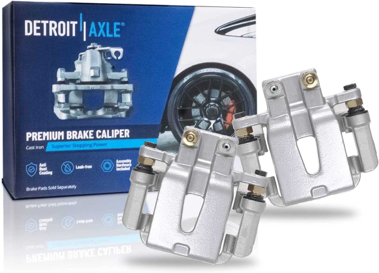 Detroit Axle - Pair Rear Brake Calipers w/Brackets Replacement for 300 ...