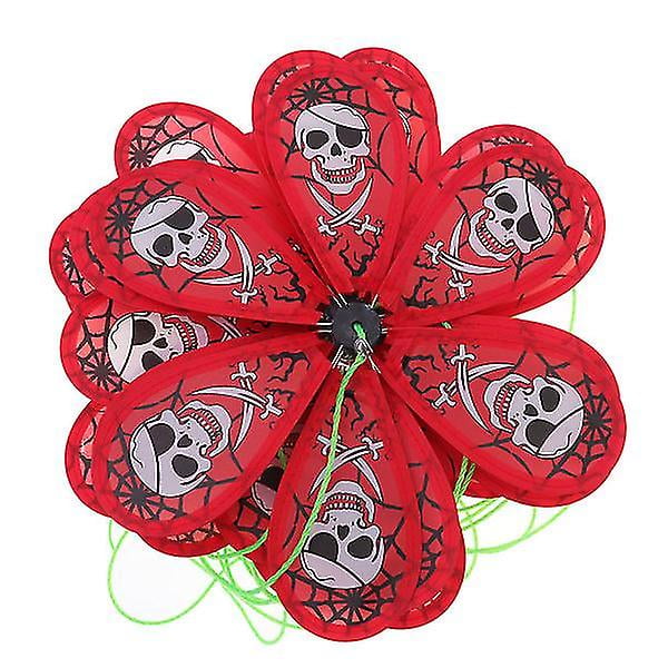 Halloween Skull Pattern Windmill String Cloth Windmill Rope Whirligig ...