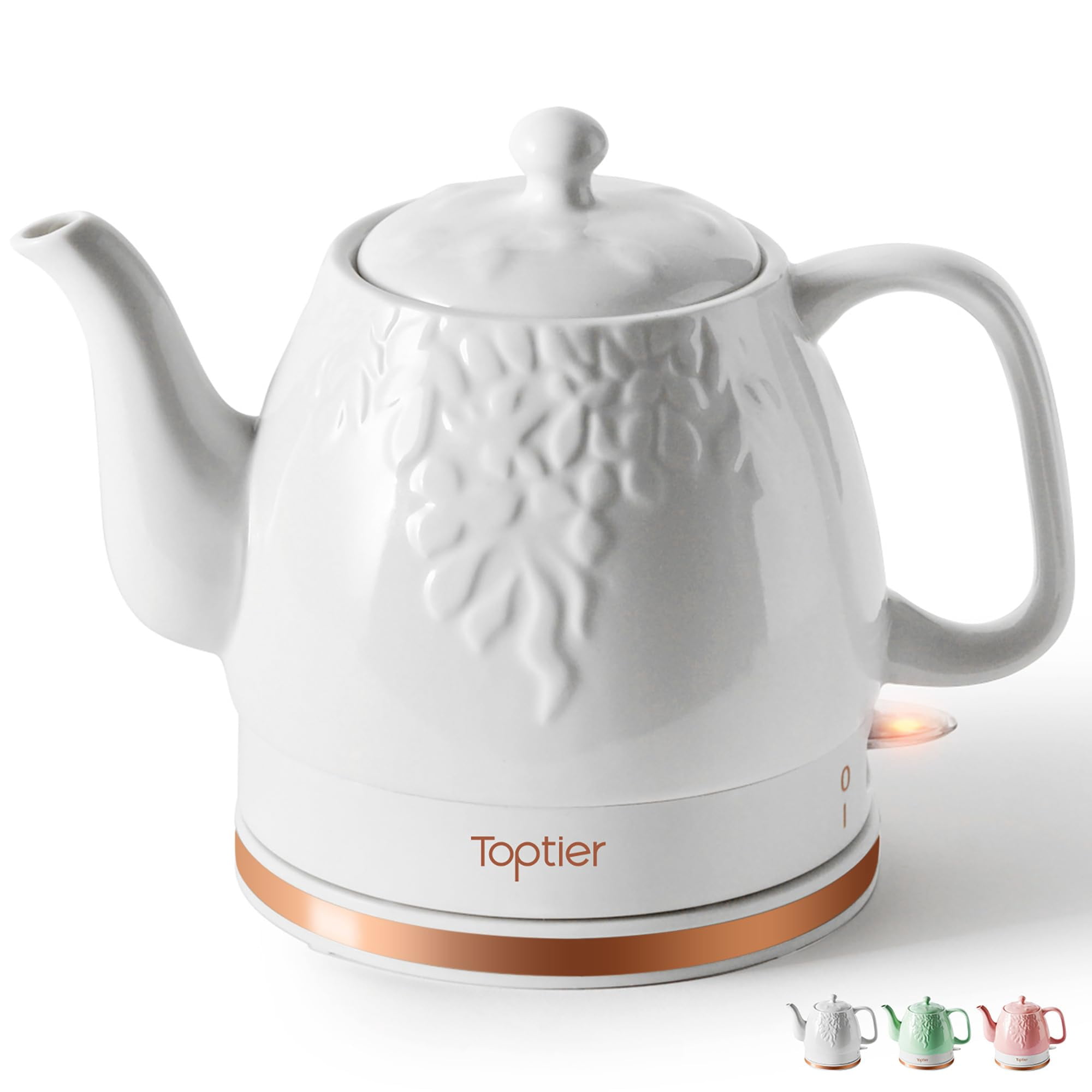 Click here for Toptier Electric Ceramic Tea Kettle  Boil Water Qu... prices