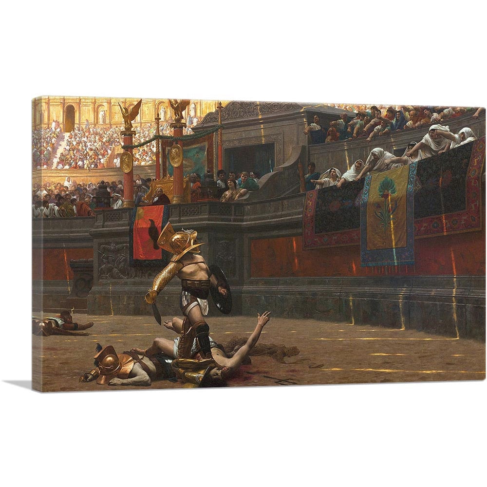 ARTCANVAS Pollice Verso Gladiator Thumbs Down 1872 Canvas Art Print by ...