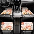 4-Piece Car Floor Mats Set, Best Mom With Floral Vector Crystal Velvet ...