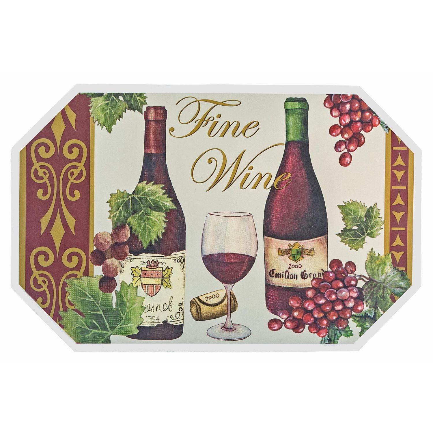 Click here for Ih Casadécor Plastic Placemat (Octagon) (Fine Wine... prices