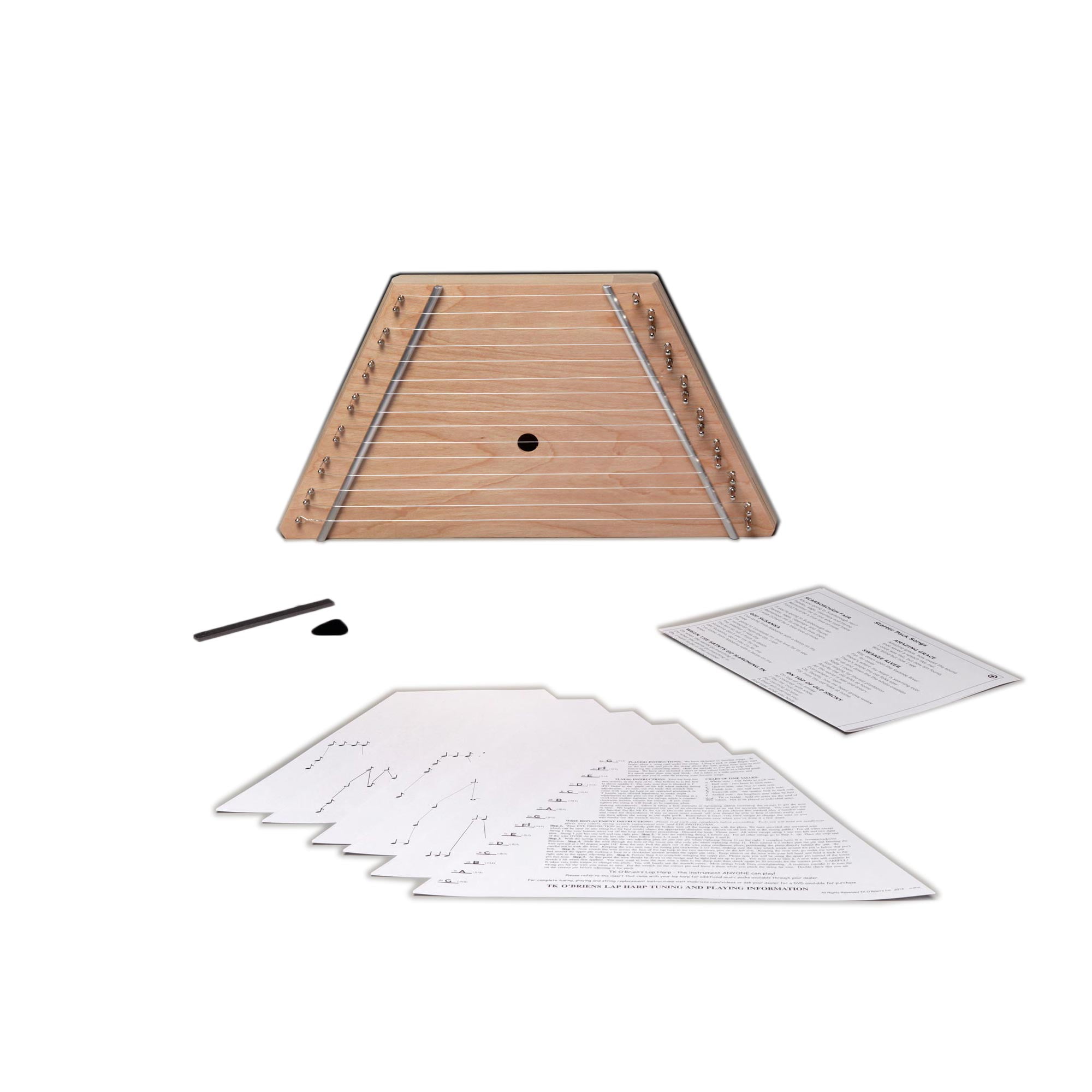 TK O'Brien's Handcrafted Lap Harp - Walmart.com