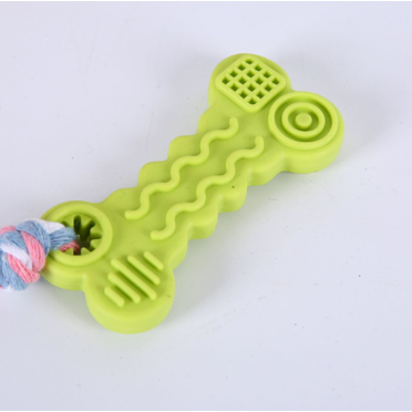 Tiny Tuggers Small Puppy Dog Toys Plush Squeak Bone Rope Pawprint 7 ...