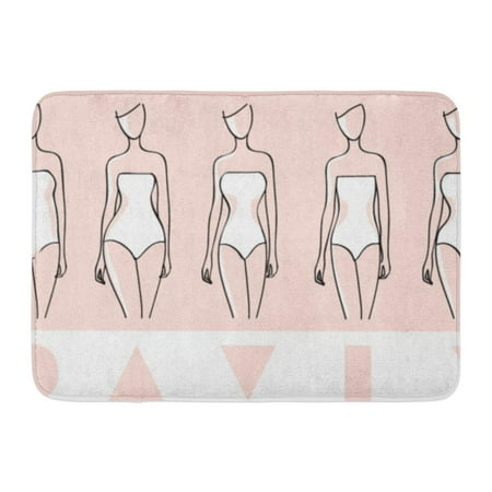 YUSDECOR Line Pink Apple Woman Body Types Round Triangle Inverted ...