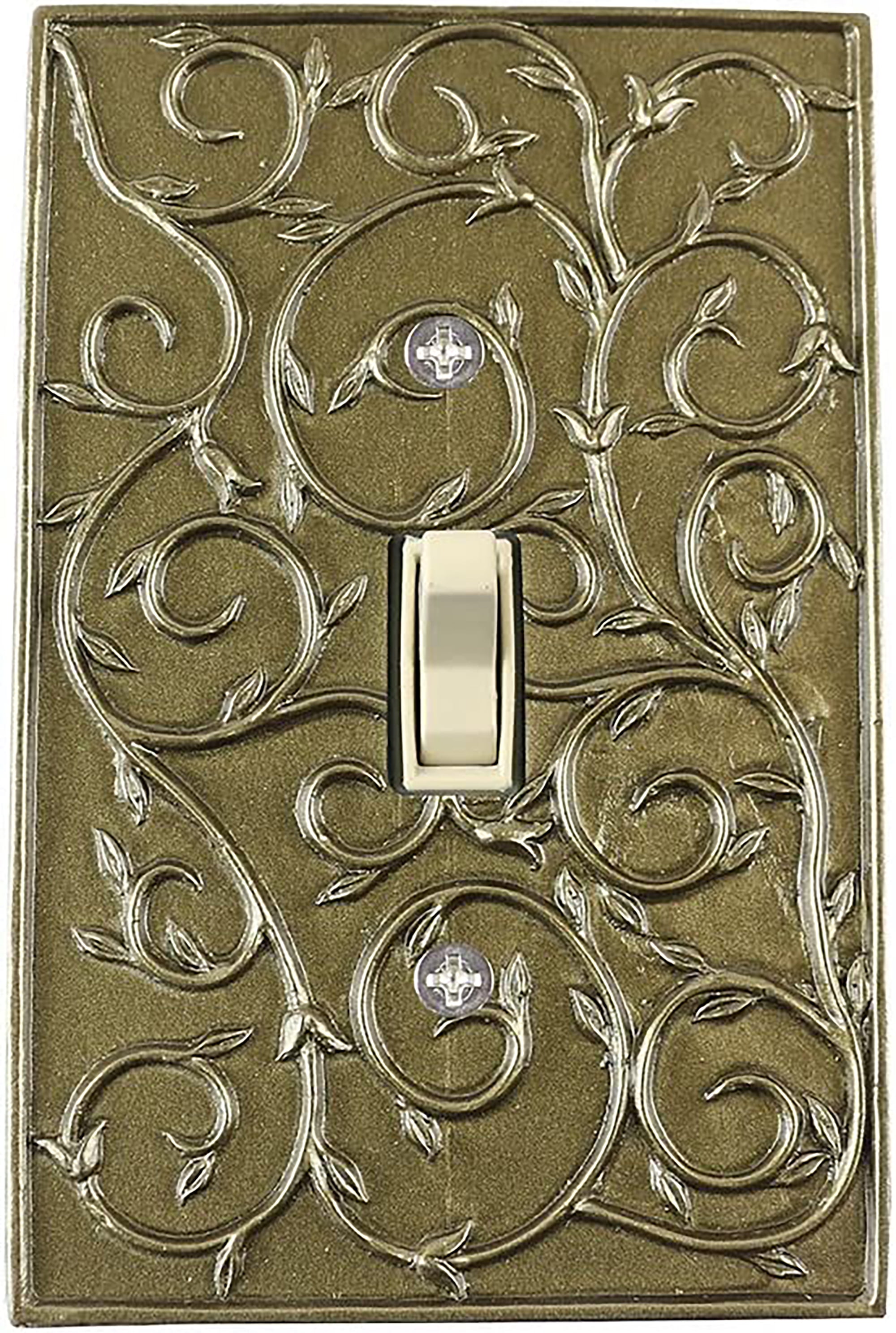 Meriville French Scroll 1 Toggle Wallplate, Single Switch Electrical ...