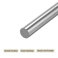 Uxcell 5x60mm(Dia -0/-0.01mm) Round Steel Rod 63-65 HRC HSS Lathe Bar ...