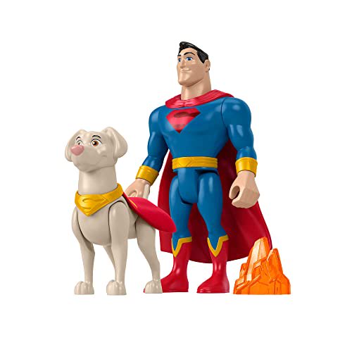 Fisher-Price DC League of Super-Pets Superman & Krypto, Set of 2 ...