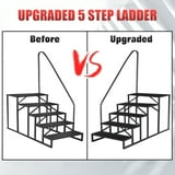 RV Stairs 5 Step, RV Steps Anti-Slip, Hot Tub Steps with Handrail, 660 ...