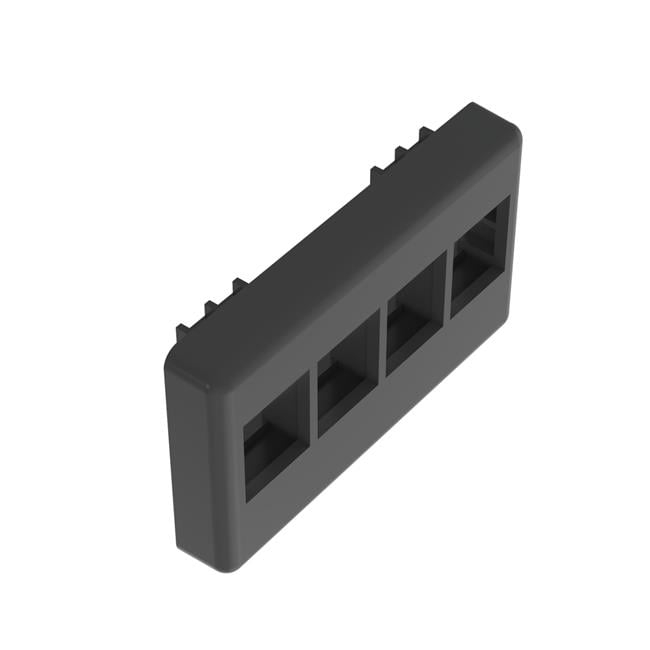 Panduit NK4MFBL 4-Port Netkey Modular Furniture Faceplate - Walmart.com