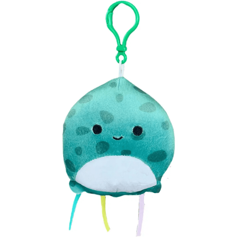Squishmallows Official Kellytoy 3.5 Clip On Forina the Green Jellyfish ...