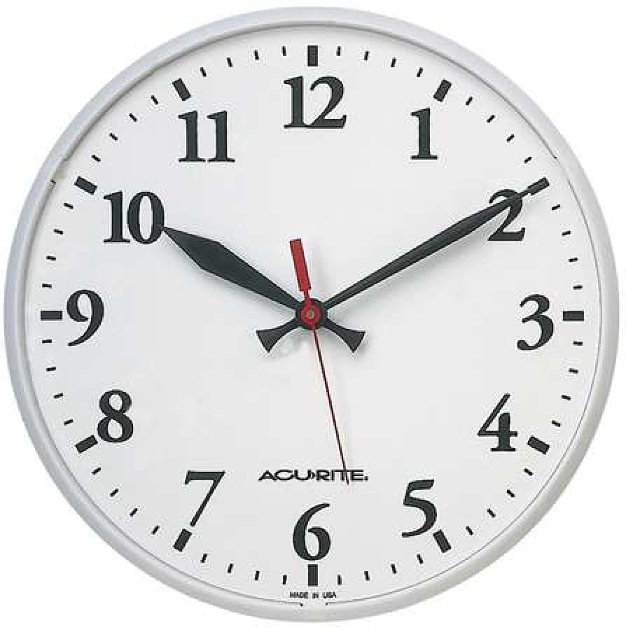 Acu-Rite 12.5 in. Round Indoor/Outdoor Wall Clock