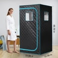 ZONEMEL Portable Home Sauna Kit with 3L Steam Generator & Tent 33.8" x ...