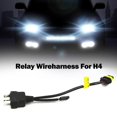Agiufgs H4 Headlight Connector Cable, Stable Electrical Connection with ...