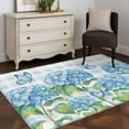 Hallway Runner Rugs 2.7x5 Ft, Blue Floral Non Slip Area Rugs for ...