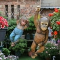 The Perfect Part Resin Art Statue: Hanging Monkey Animal Outdoor ...
