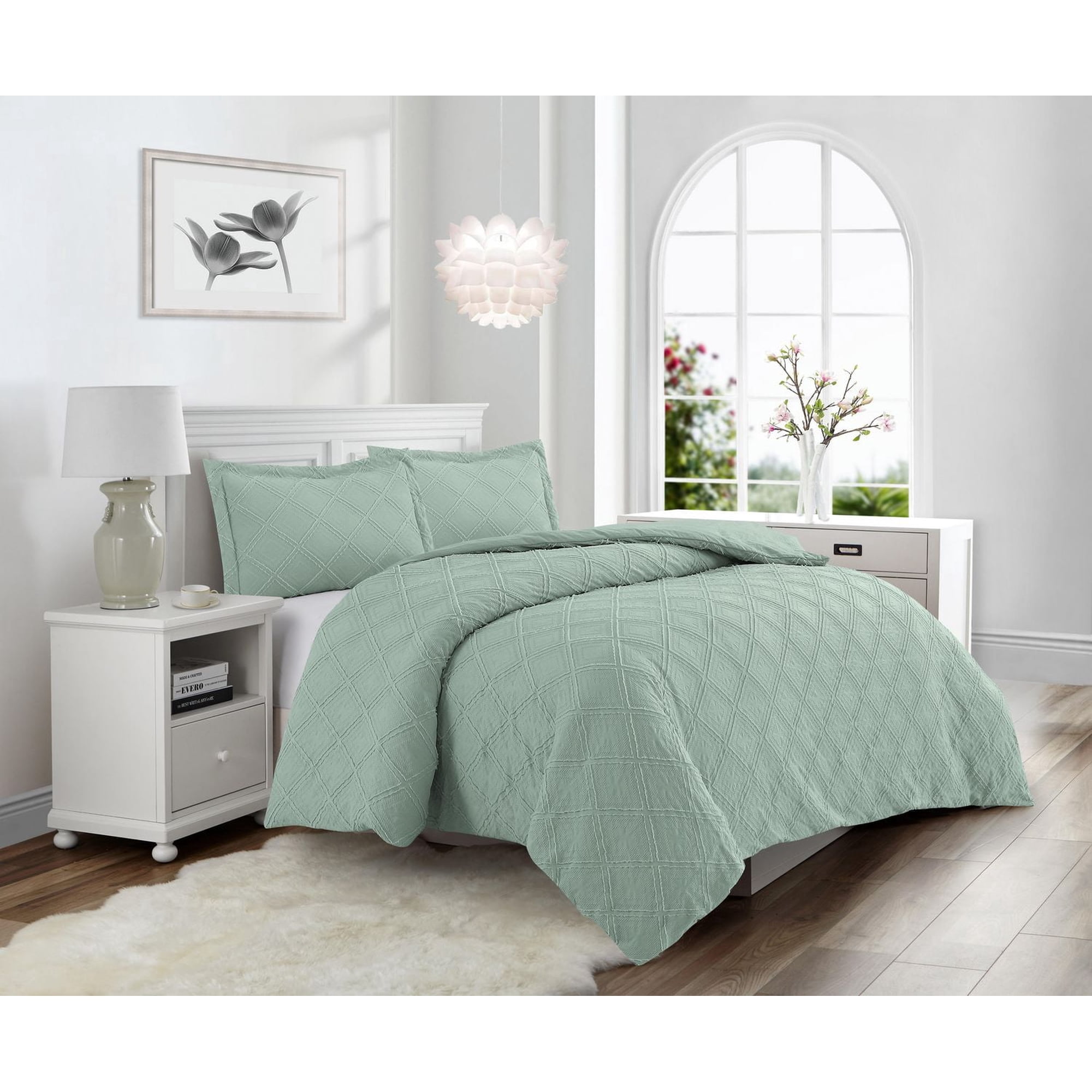 Click here for Swift Home Waffle Square Prewashed Duvet Cover Set... prices
