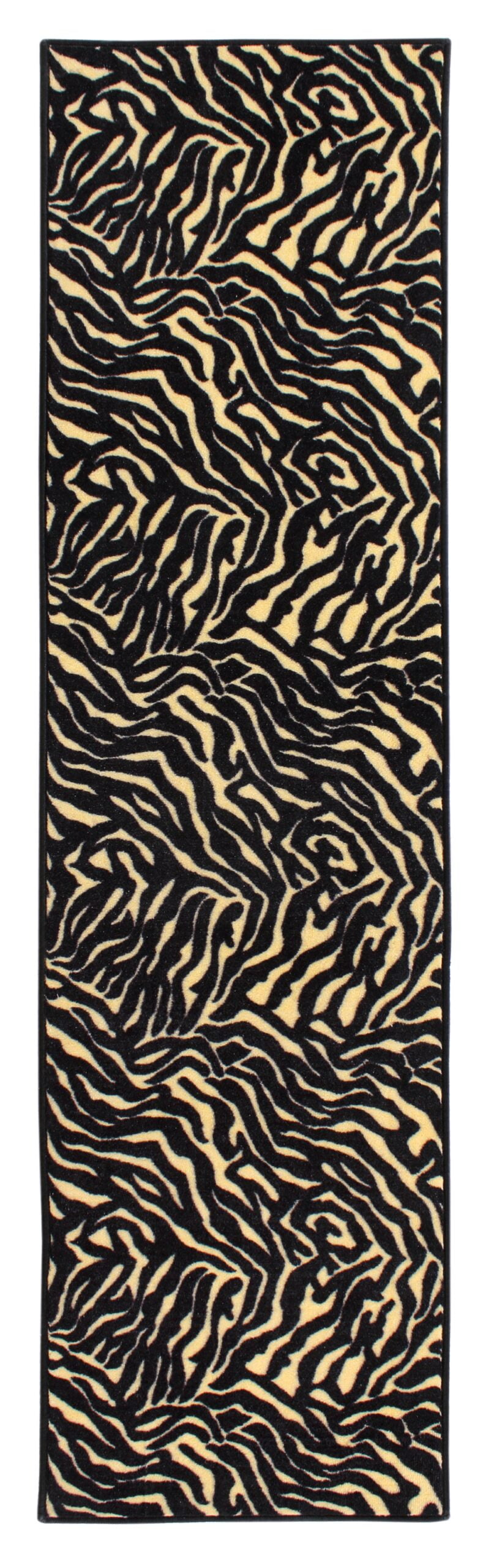 Furnish My Place Animal Print Rug - 3 ft. x 38 ft., Zebra Grazer, Nylon ...