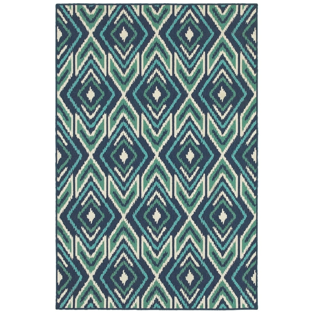 Style Haven Martinique Floral Trellis Indoor Outdoor Area Rug 6 7 X 9