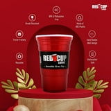 Red Cup Living Durable Large 32 oz Reusable Red Plastic Cup - Set of 4 ...