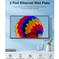 Ethernet Wall Plate with Low Voltage Mounting Bracket,Single Gang 2 ...