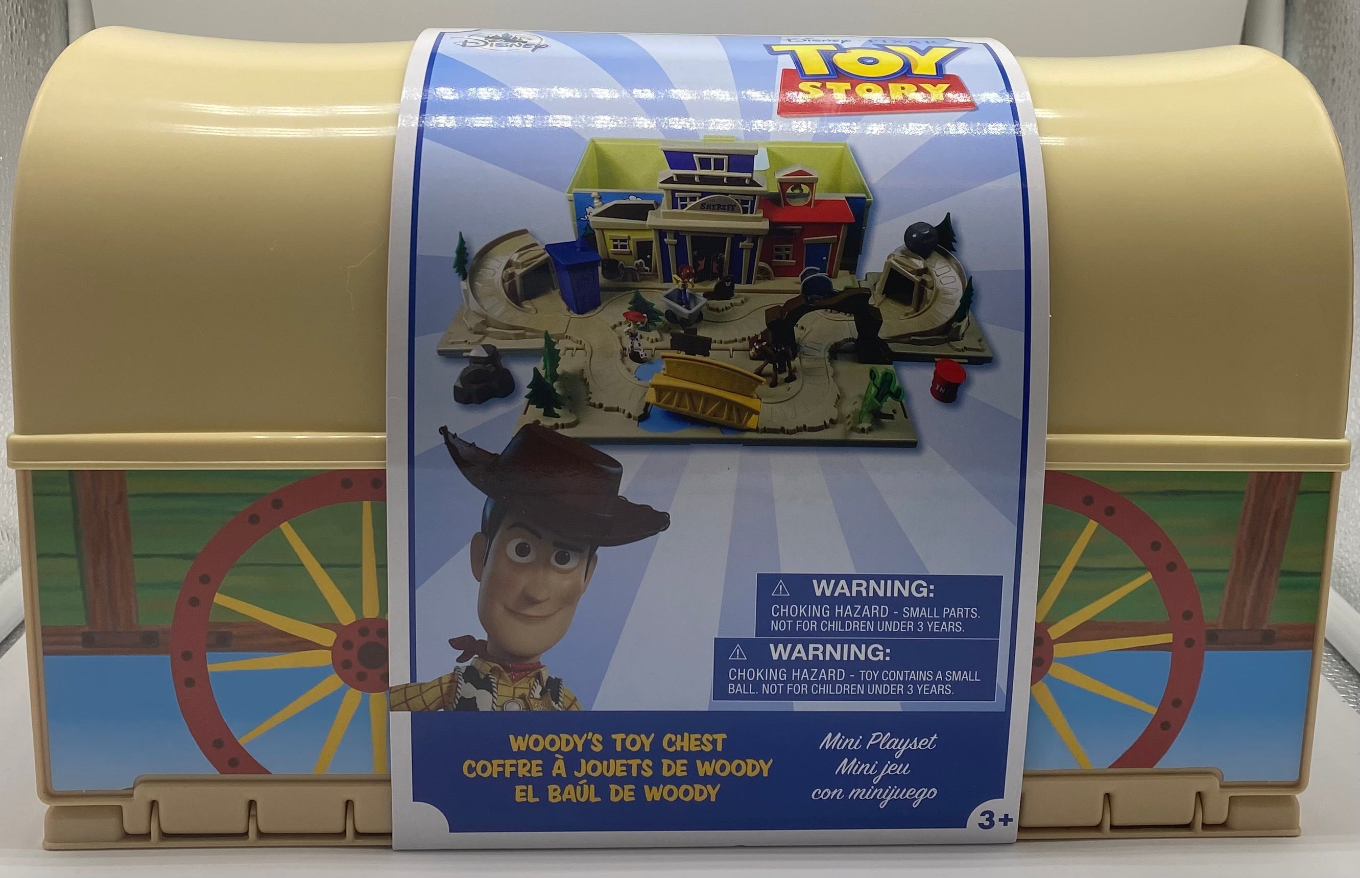 Disney Pixar Parks Toy Story Woody's Toy Chest Playset with Bullseye ...
