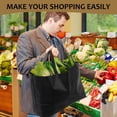 50 count Tote Bag with Handles Bulk Non Woven Grocery Shopping Bags for ...