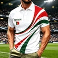 SJLDQY 2026 Portugal Soccer Polo Shirts for Men Short Sleeve ...