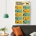 Dog Training Hand Signals Chart Poster (1) Canvas Painting Wall Art ...