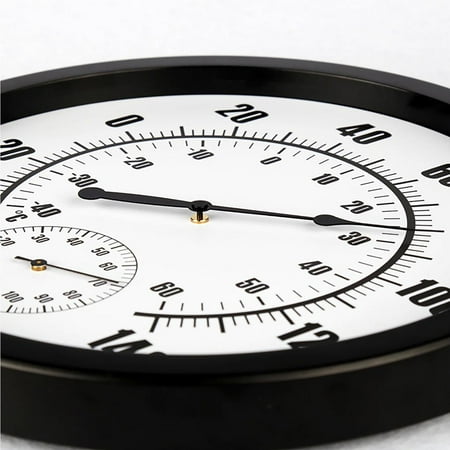 25cm Round Thermometer Indoor Station Monitor Hygrometer Patio Wall ...