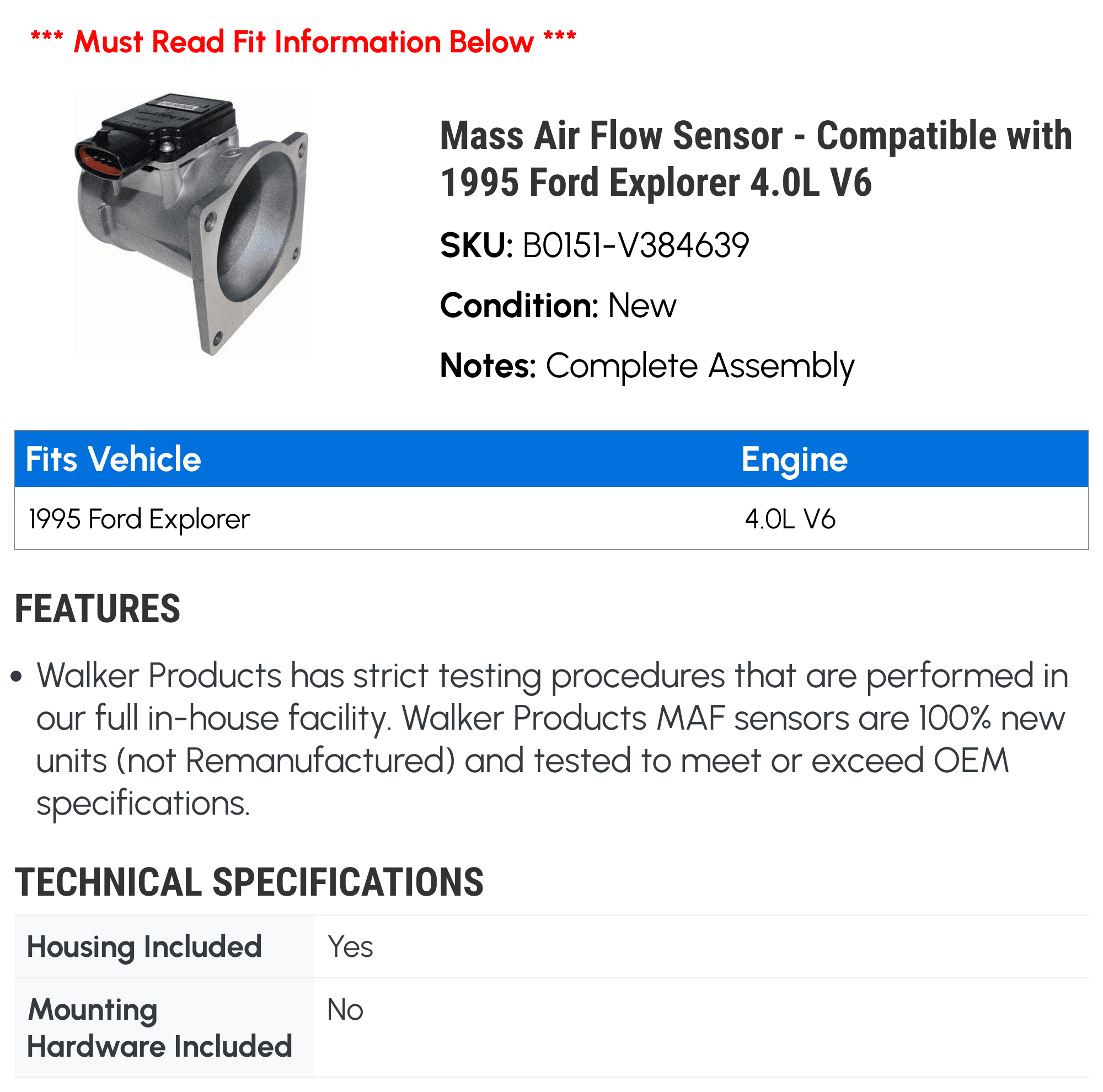 1995 Explorer Hall Sensor
