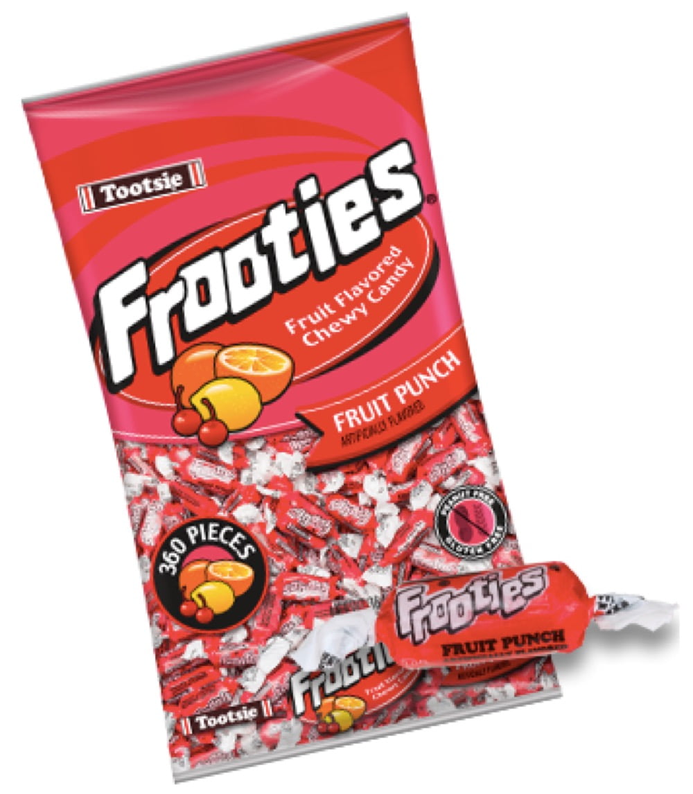 Frooties Fruit Punch Flavored Tootsie Roll Individually Wrapped 360 ...