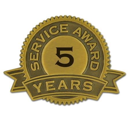 5 Years of Service Award Lapel Pin - Walmart.com