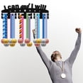 1 Set Wood Medal Hanger Holder 2 Line Display Wall Rack with Screws ...