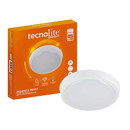 Tecnolite Connect Lámpara de Techo Plafón Inteligente para Interior de Casas con Luz Led de 20 W ...