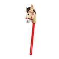 HOMYL 4xInflatable Horse Head Stick Horse Riding Stick for Cowboy ...
