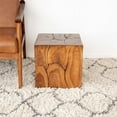 Mid Century Modern Zelda Teak Wood Stool-Ottoman - Walmart.com