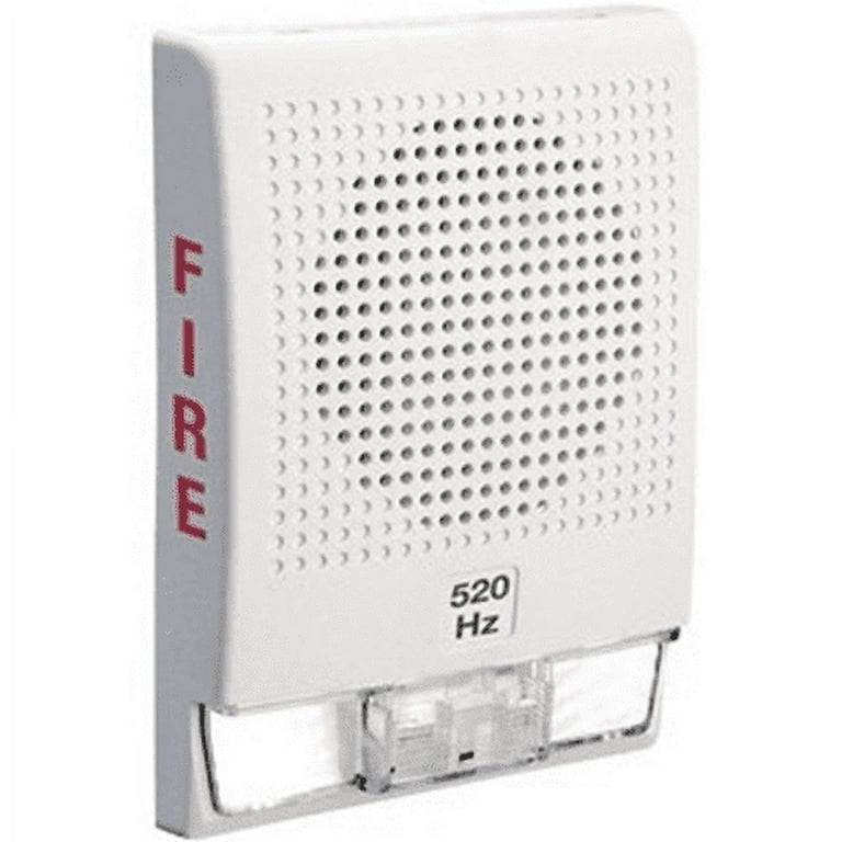 White Fire Alarm Strobe