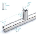 Pandora - Pull Bar Handle SOLID Stainless Steel For Drawer Kitchen ...
