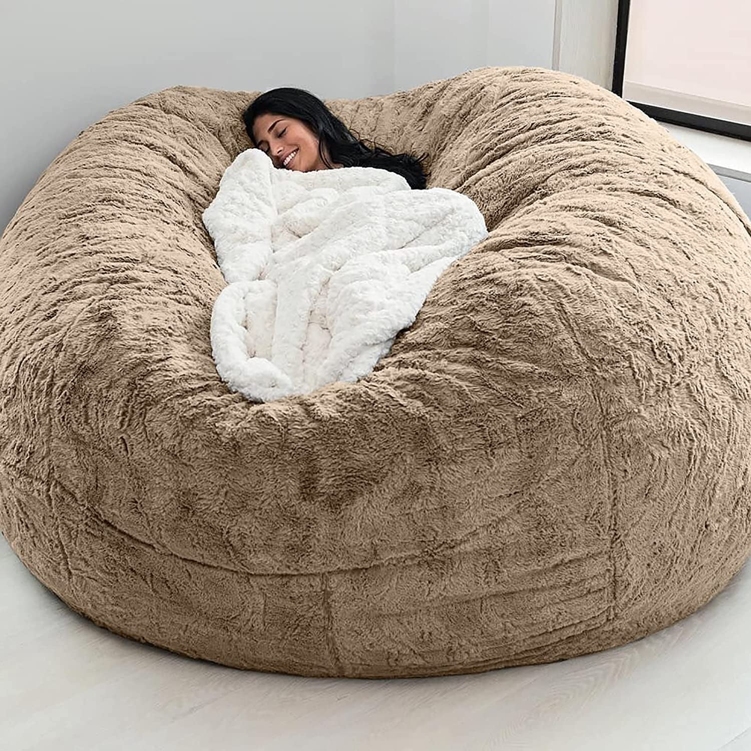Click here for Surjde Faux Bean Bag adults Luxurious Giant 5/6/7f... prices