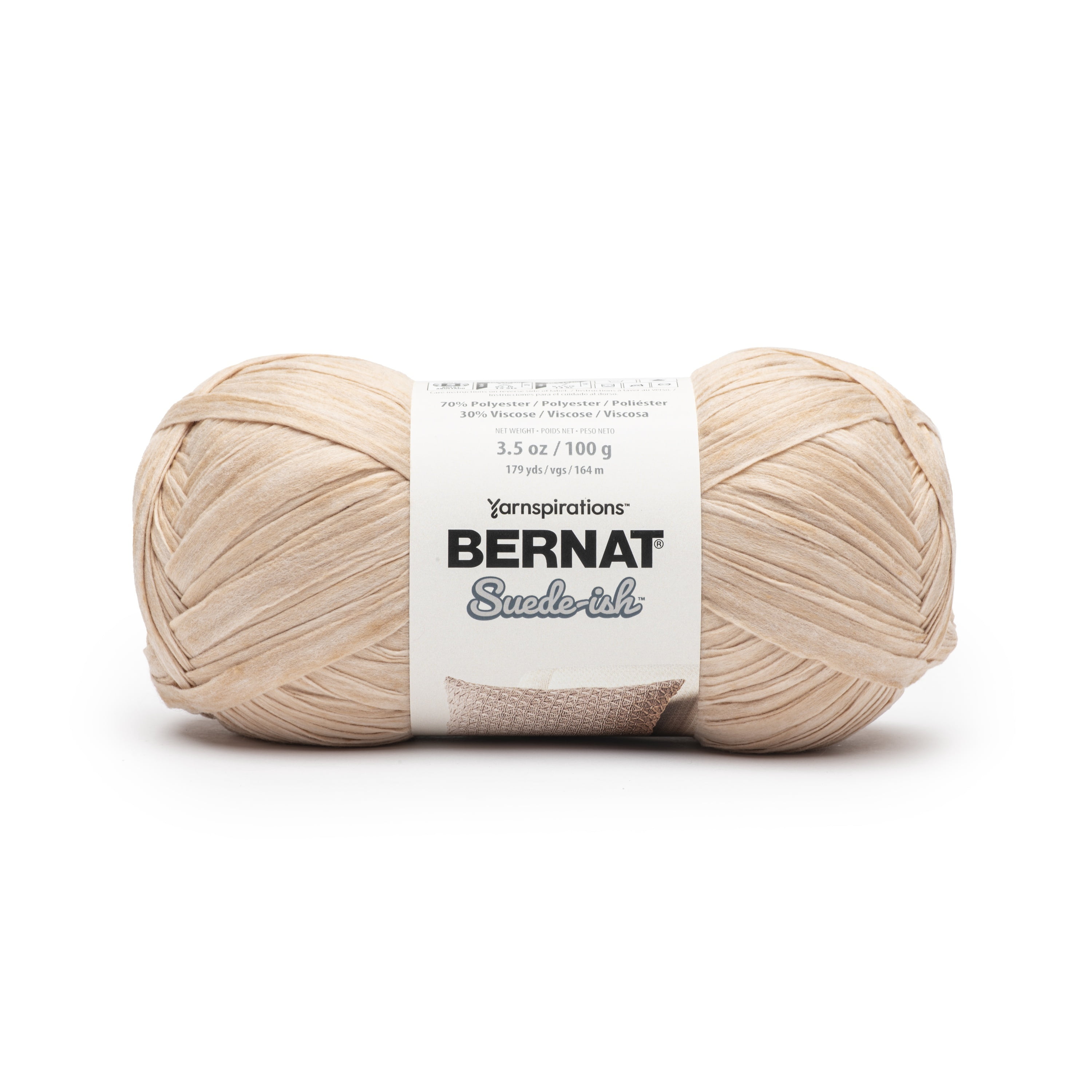 Spinrite Bernat Suede-ish Yarn-Tusk - Walmart.com