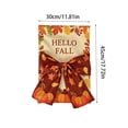 CaiTeLin Fall Bowknot Garden Flag, Double Sided Linen Courtyard Banner ...