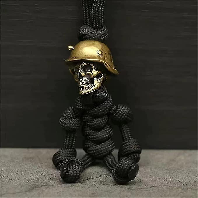 1/2/3 Pcs Skull Keychain Skeletonskeleton Soldier Paracord Keychain ...