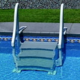 Confer Curve Step System for In-Ground Pools, 3 Steps, Resin, Supports ...