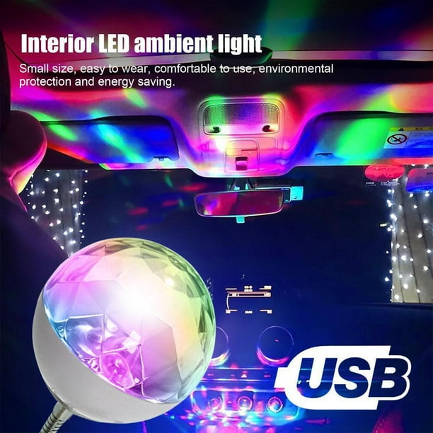 TB&W LED Mini RGB Flash Projector Lamp Ball Rotatory Stage Decor Light ...