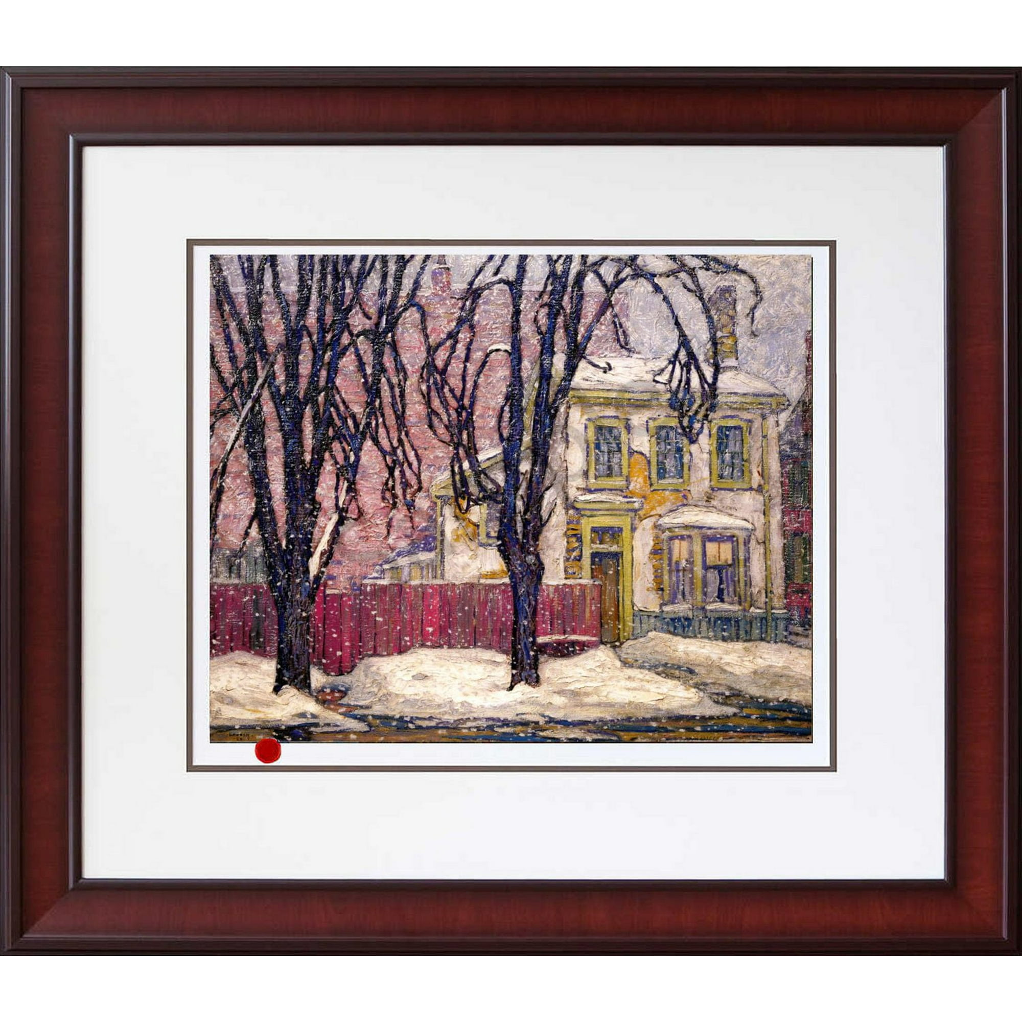 Click here for Canadiana Art Snowfall  Framed Print By Lawren Har... prices