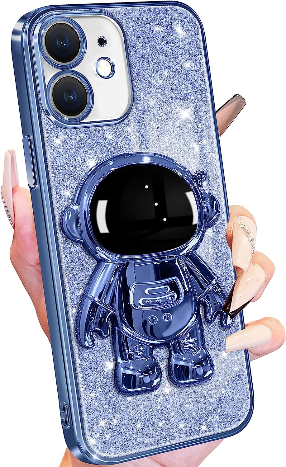 For iPhone 12 Case Astronaut, Clear Cases for iPhone 12 with Glitter ...