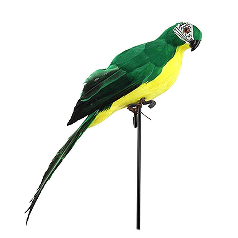 Warkul 25/35cm Artificial Parrot Animal Bird Lawn Model Ornament Yard ...