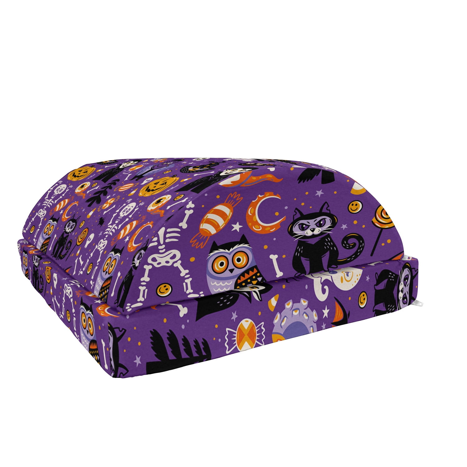 Halloween Foot Rest, Cartoon Design Horror Symbols of Vampire Ghost ...